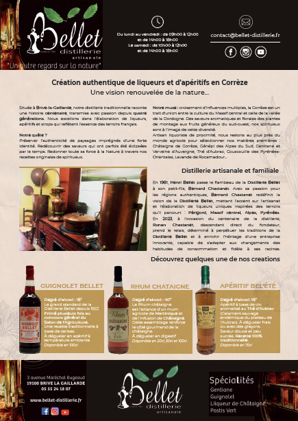 Distillerie Bellet - BRIVE-LA-GAILLARDE - Tourisme Corrèze